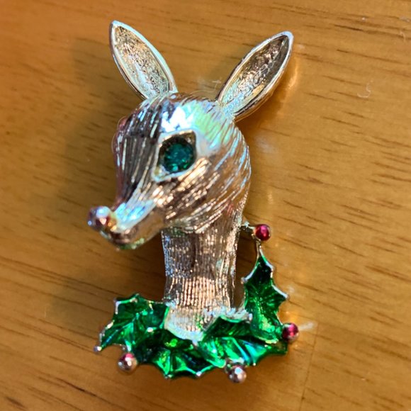 Gerrys | Jewelry | Vintage Pin Brooch Of Rudolph Made By Gerrys | Poshmark